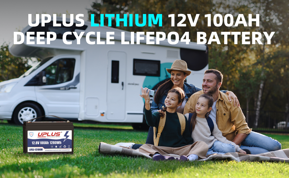 Amazon.com: UPLUS 12V 100Ah LiFePO4 Lithium Battery with Low Temp Cutoff, 1280Wh LFP Deep Cycle ...