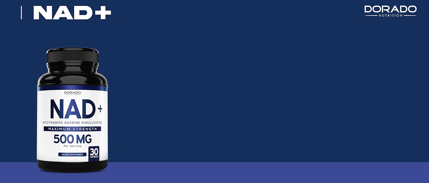 Amazon.com: NAD Supplement (500mg of 95% Pure NAD+ Per Serving) NMN Supplement, NAD Nicotinamide ...