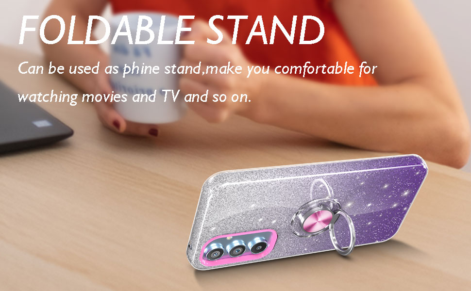 Amazon.com: KSWOUS for Samsung Galaxy A15 Case with Screen Protector [2 Pack], Glitter Sparkly ...