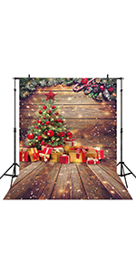 Amazon.com : Allenjoy 5X7FT Snowflake Gold Glitter Christmas Wood Wall ...