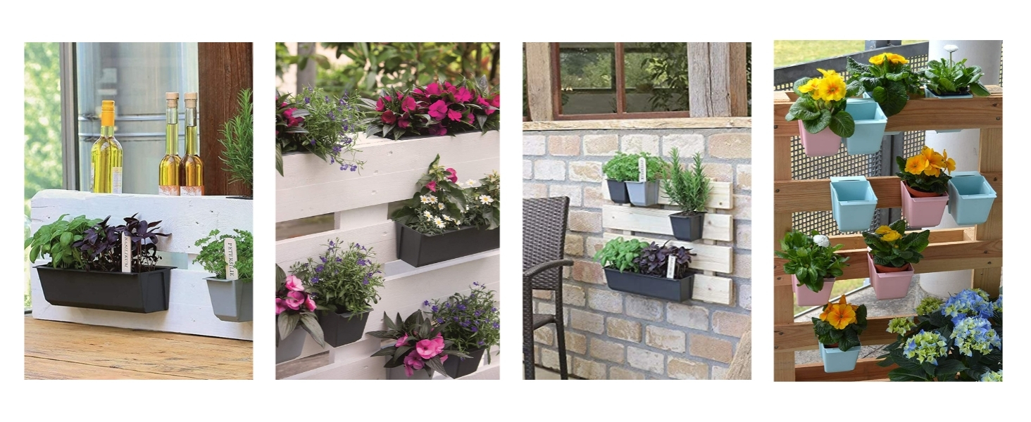 ARTECSIS Paletten Blumenkasten 12er Set Anthrazit Pflanzkasten Einsatz Europalette 37cm: Amazon ...