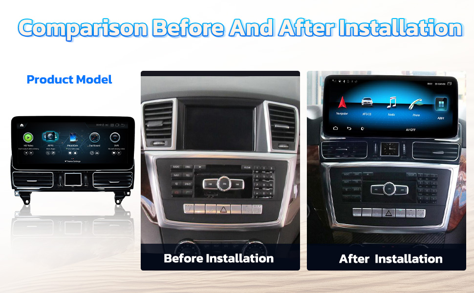 Amazon.com: aoonav 128GB Android 12 Car Radio for Mercedes Benz CLASS ML W166 GL X166 GL300 ...