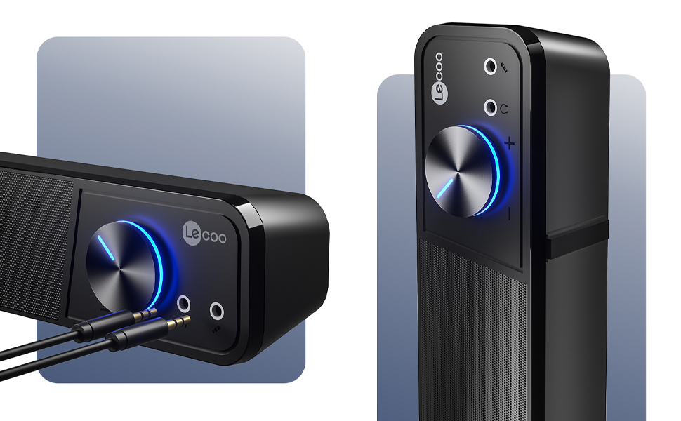 Lecoo DS111 6W Kablolu Hoparlör - USB+3.5mm Jack Bağlantısı, Masaüstü, PC, TV, Laptop Uyumlu ...