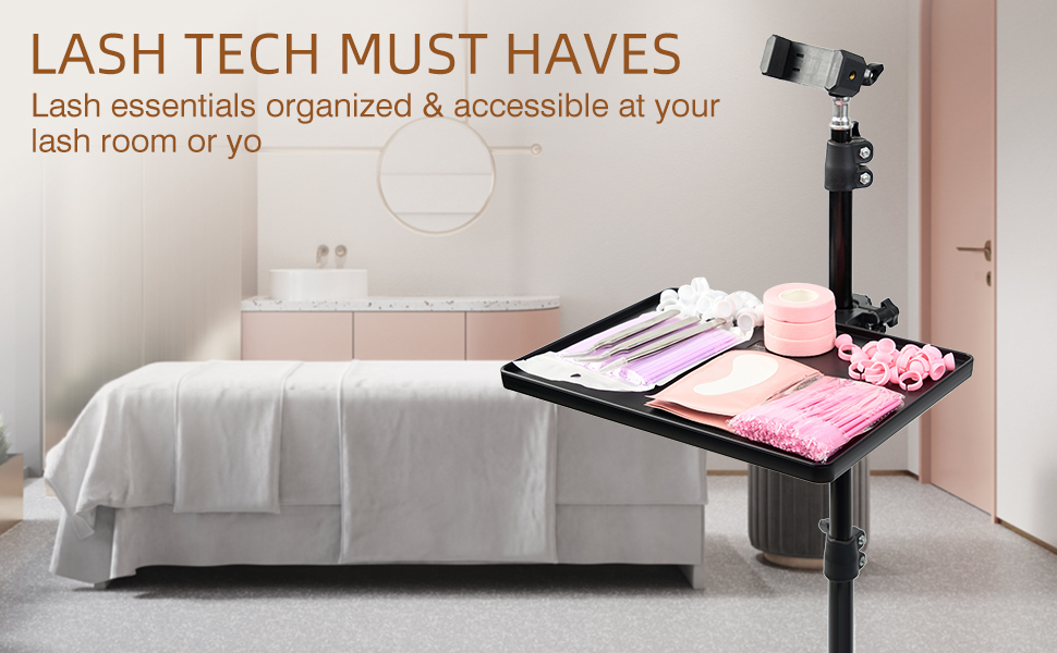 Amazon.com: MoyRetty Lash Tray Holder (10.6” x 8“), Adjustable Plastic Essential Organizer Stand ...