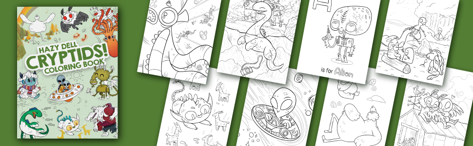 Hazy Dell Cryptids! (Hazy Dell Coloring Books, 1): Borio, Laura: 9781948931540: Amazon.com: Books