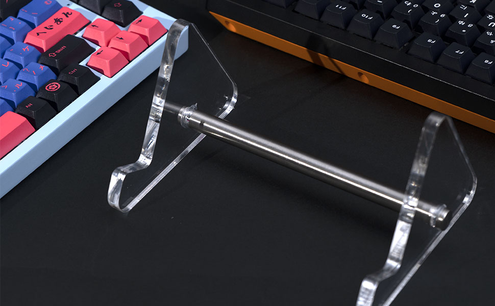 GEKUCAP 1Pcs 1-Tier Colorful Acrylic Keyboard Display Stand, Mechanical ...