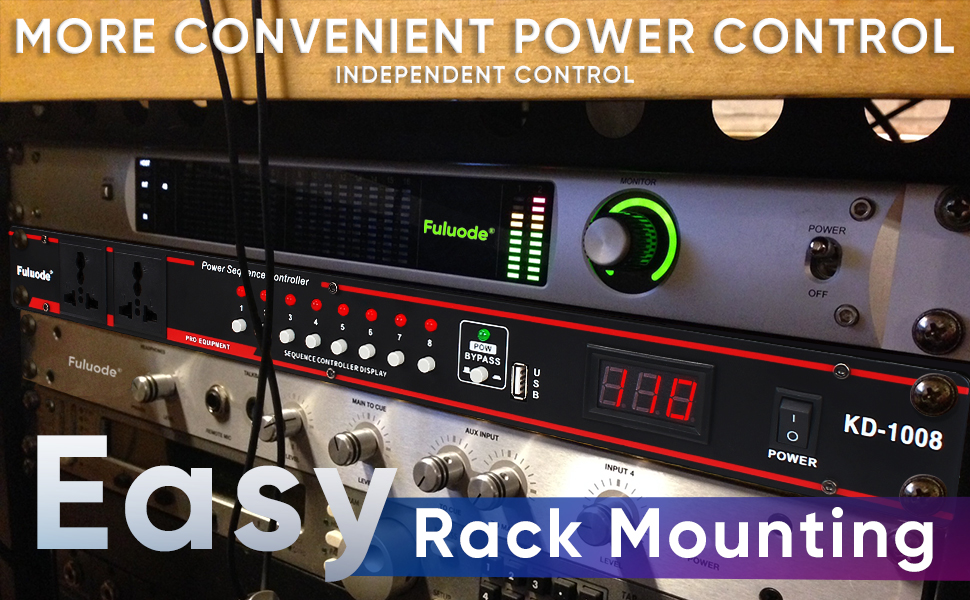 Amazon.com: FULODE KD-1008 10 Outlet Power Sequencer Conditioner-8 Independent Switch ...