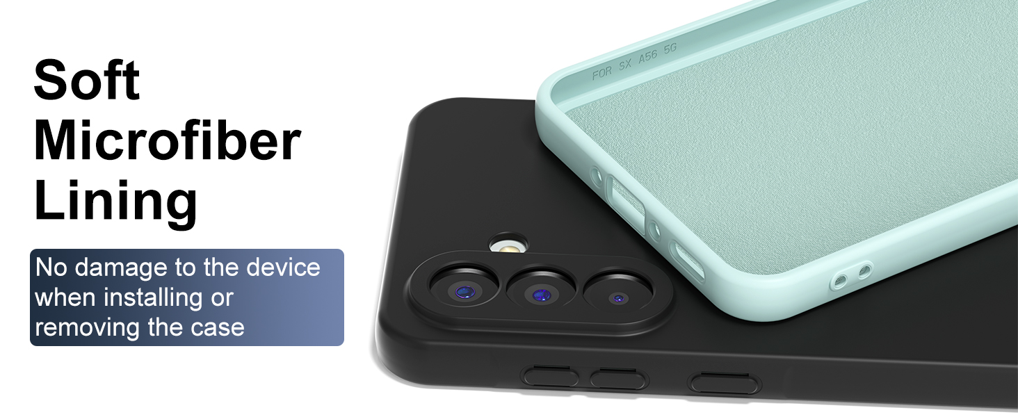 Amazon.com: Foluu Silicone Case for Samsung Galaxy A56 5G, Liquid Gel Rubber Bumper Case with ...