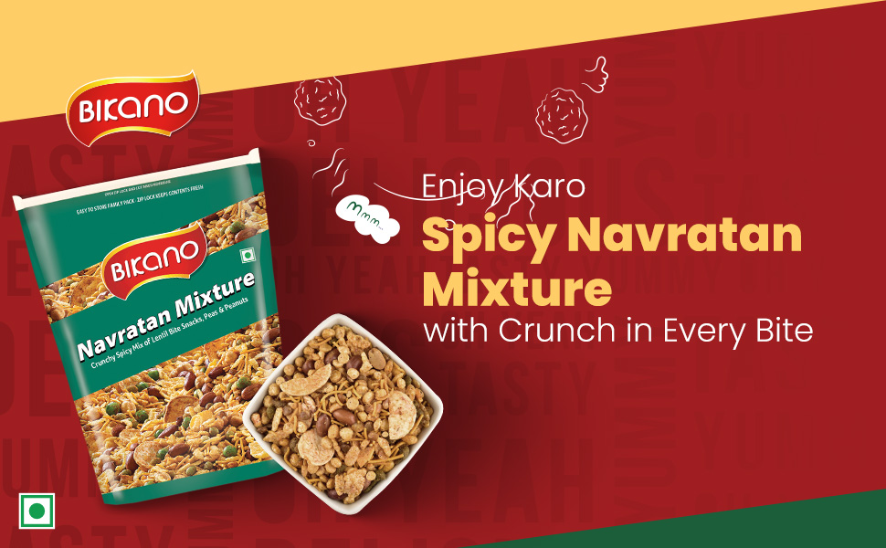 Bikano Navratan Mixture | Spicy and Crunchy | Navratan namkeen |All time favourite Indian ...