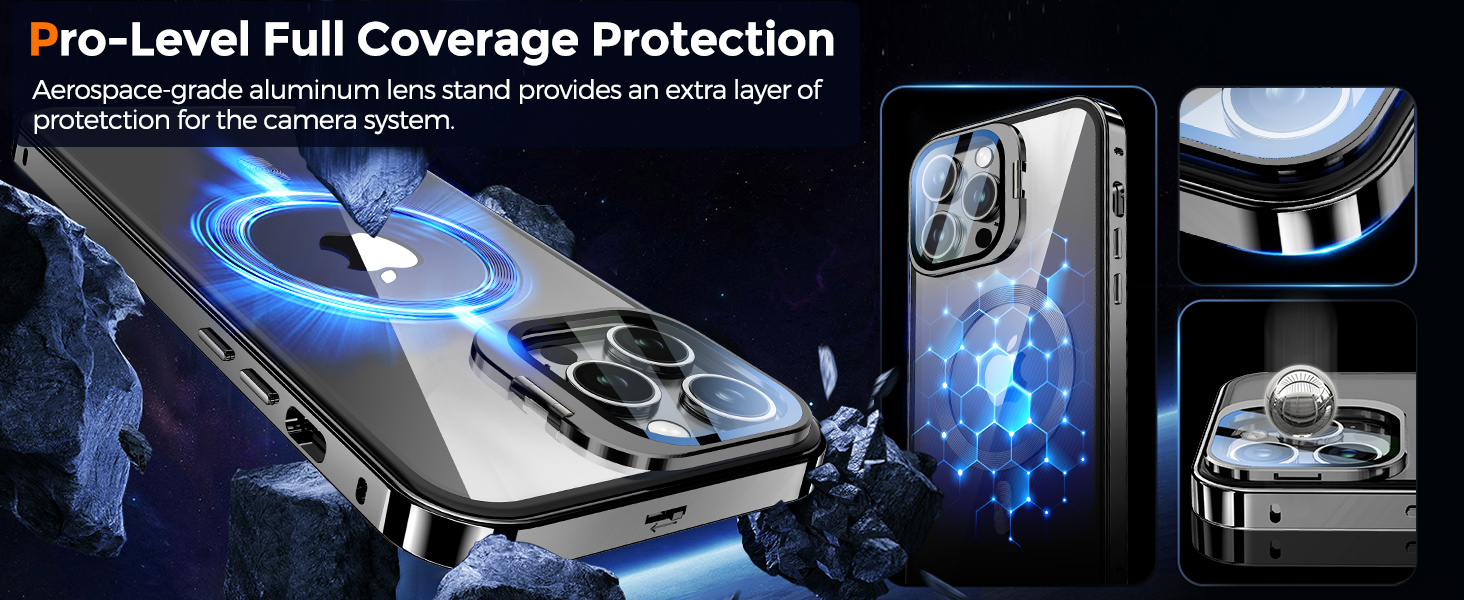 Amazon.com: YUNHUASM[Camera Invisible Stand & Slide Pop-up Lock Magnetic Privacy Case for iPhone ...