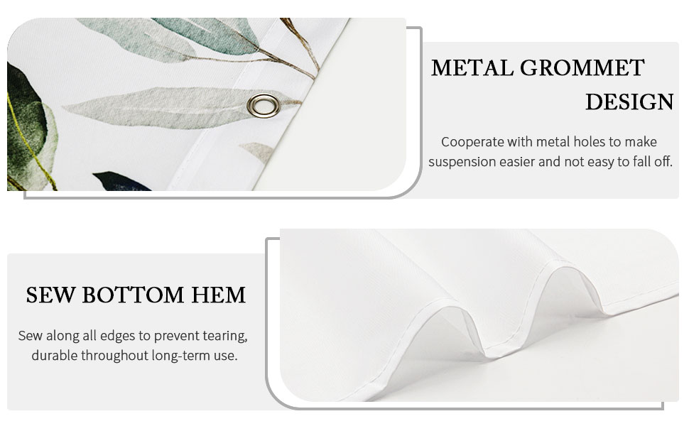 Amazon.com: Gibelle Extra Long Shower Curtain 72 x 84, Tall Sage Green Floral Fabric Shower ...