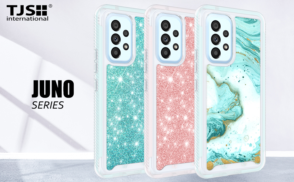 Amazon.com: TJS Compatible for Samsung Galaxy A53 5G Case, with [Built-in Screen Protector ...