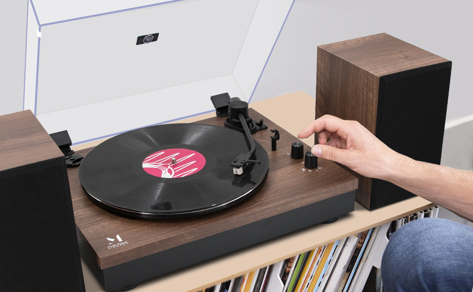 Amazon.com: Vinyl Record Player, Record Players for Vinyl with Speakers ...