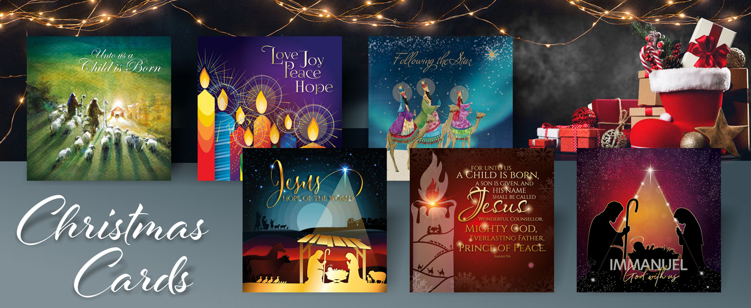 Christian Christmas cards, pack of 10 - Hope, with Bible verse Romans 15:13 inside these ...