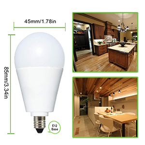 VYAOMLI E12 Base 2.4GHz Remote Control Smart LED Light Bulbs, 6W ...