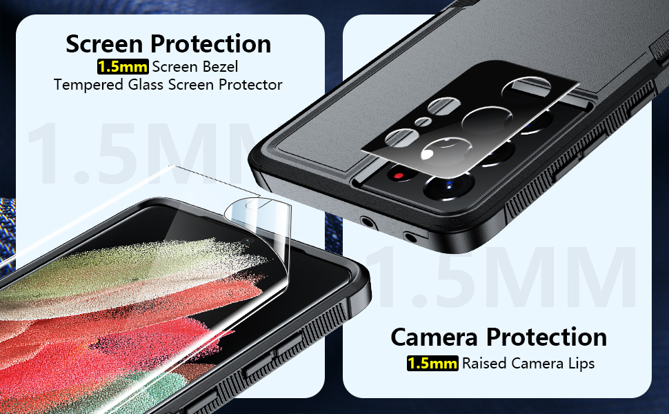 Amazon.com: SPIDERCASE Designed for Galaxy S21 Ultra Case, [10 FT Military Grade Drop Protection ...