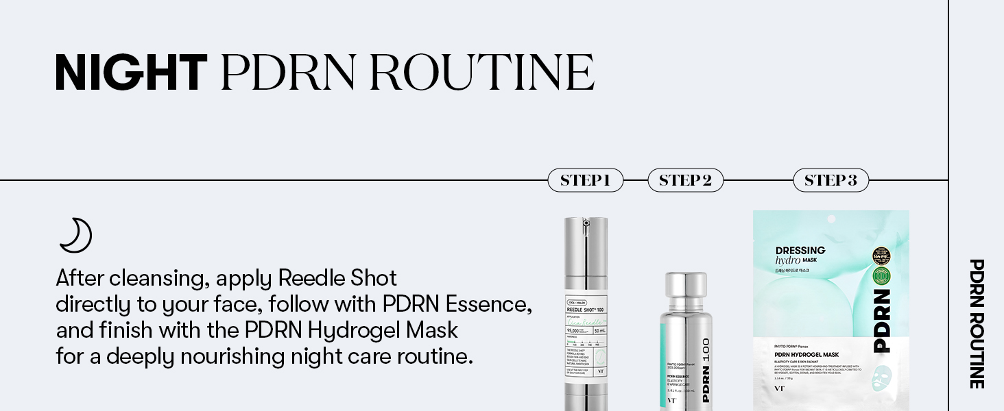 VT COSMETICS PDRN 100 Essence, Korean Gingseng Plant-derived PDRN Serum for Natural Glow, Korean ...