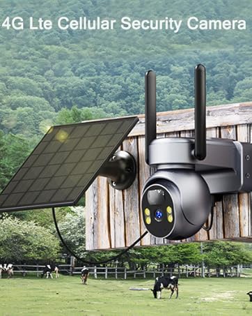 Amazon.com: LIWAN 4G LTE Cellular Security Camera Wired, No WiFi Security Camera Outdoor, Plug ...