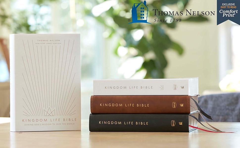 Kingdom Life Bible: Joining God's Mission to Save the World (NKJV, Hardcover, Red Letter ...