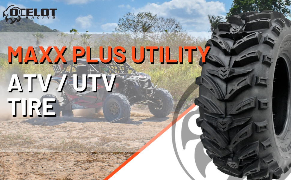 Amazon.com: Ocelot Maxx Plus 24x8x12 ATV/UTV Tire – 6-Ply Off-Road Tire for Mud, Sand, Snow ...