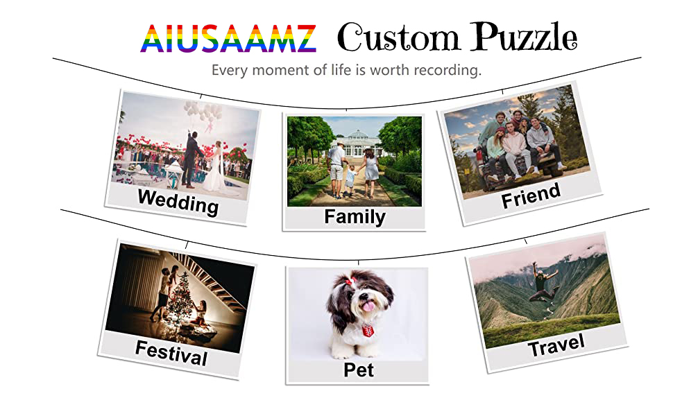 Amazon.com: Custom Puzzles from Photos 300/500/1000 Pieces,Photo ...