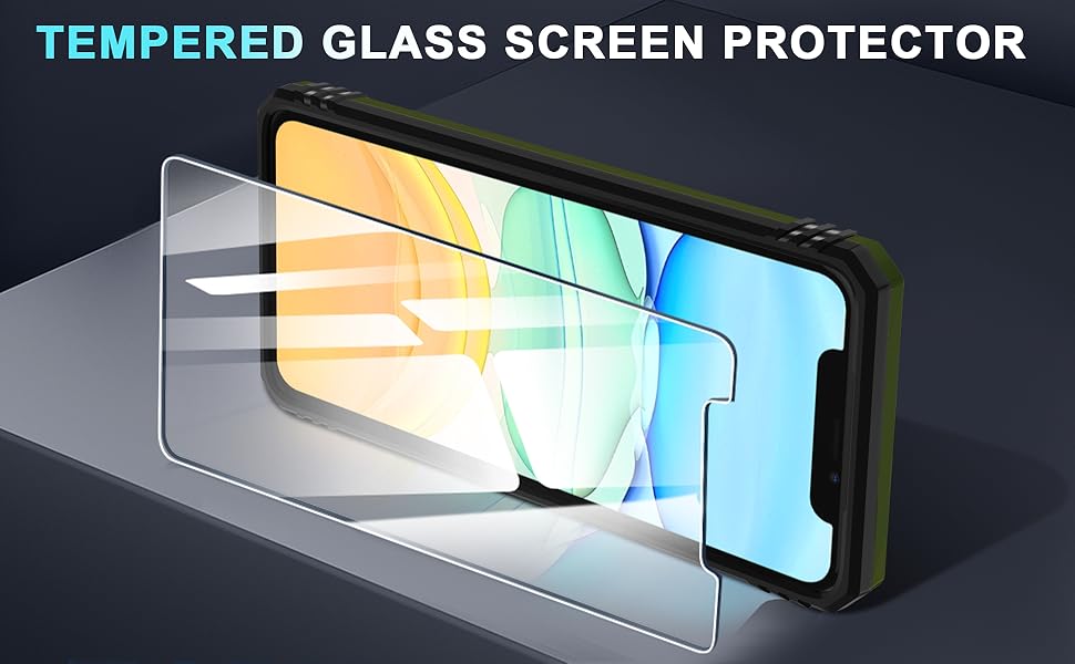 Amazon.com: DEERLAMN for iPhone 11 Case with Slide Camera Cover+Screen Protector(2 Packs ...