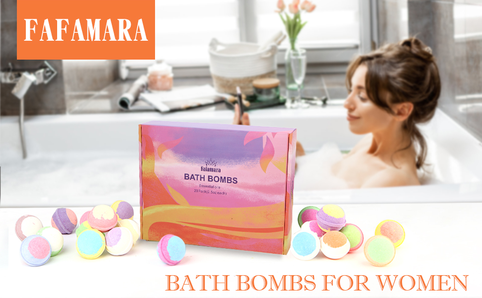 Amazon.com: Fafamara Bath Bombs, 20 Pcs Handmade All Natural Organic ...