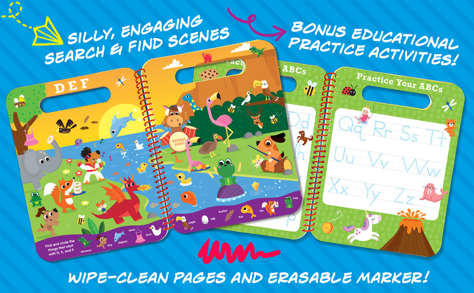 My First Wipe-Clean Book: Search & Find ABC-Includes Wipe-Clean Pen: Kidsbooks Publishing ...
