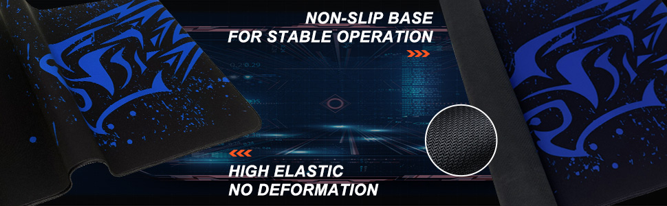 excovip Large Game Mouse Pad 31.5x11.8 in, XL Non-Slip Rubber Base ...