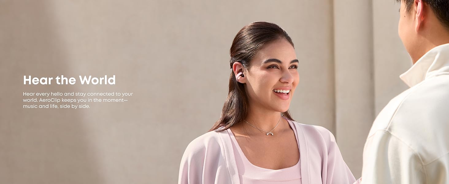 Amazon.com: Soundcore AeroClip by Anker, Open-Ear Earbuds, Clip-On Headphones, Adaptive Comfort ...