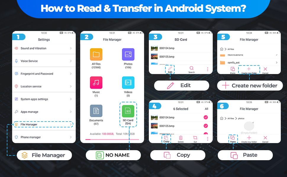 Amazon.com: WEZAFO SD Card Reader for iPhone Android, Memory Card Reader Built-in Dual iOS & USB ...