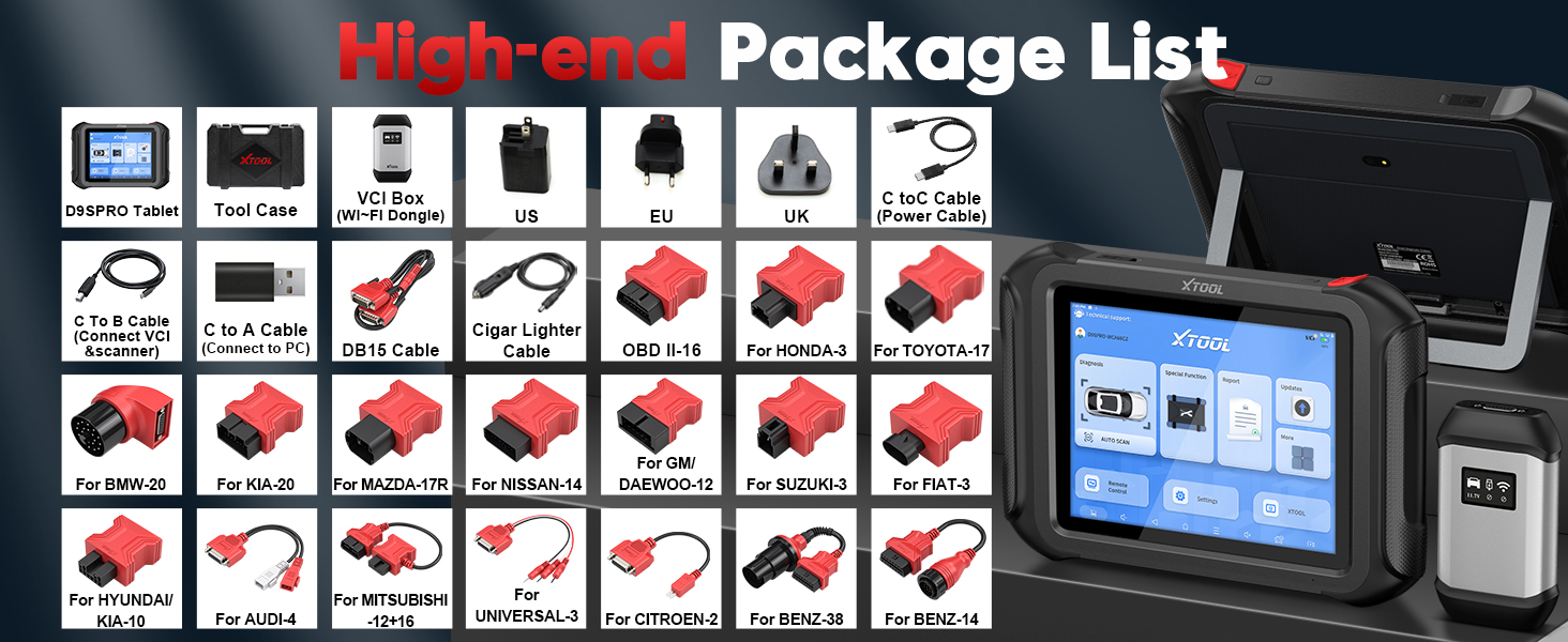 Amazon.com: XTOOL D9S PRO ECU Programming and Coding Automotive Scan ...