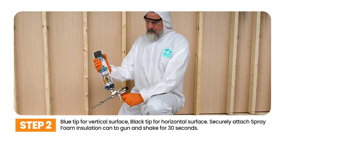 Amazon.com: BEEST FullStop Spray Foam Insulation Kit for Walls and Attic - 240 Board ft/sq.ft ...