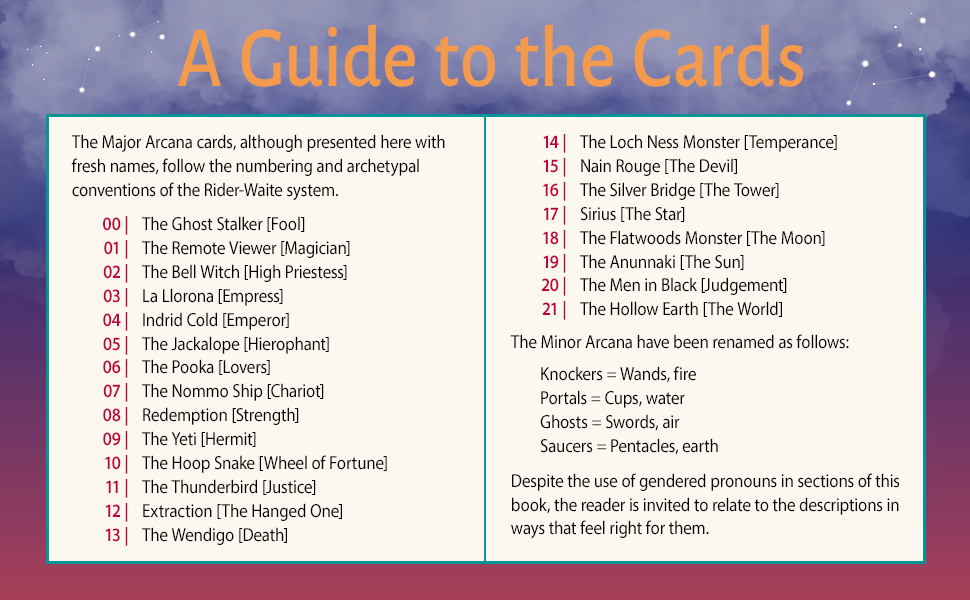 Tarot of the Unexplained: A Deck of Cryptids, Ghosts, UFOs and Other Urban Oddities (78 Cards ...