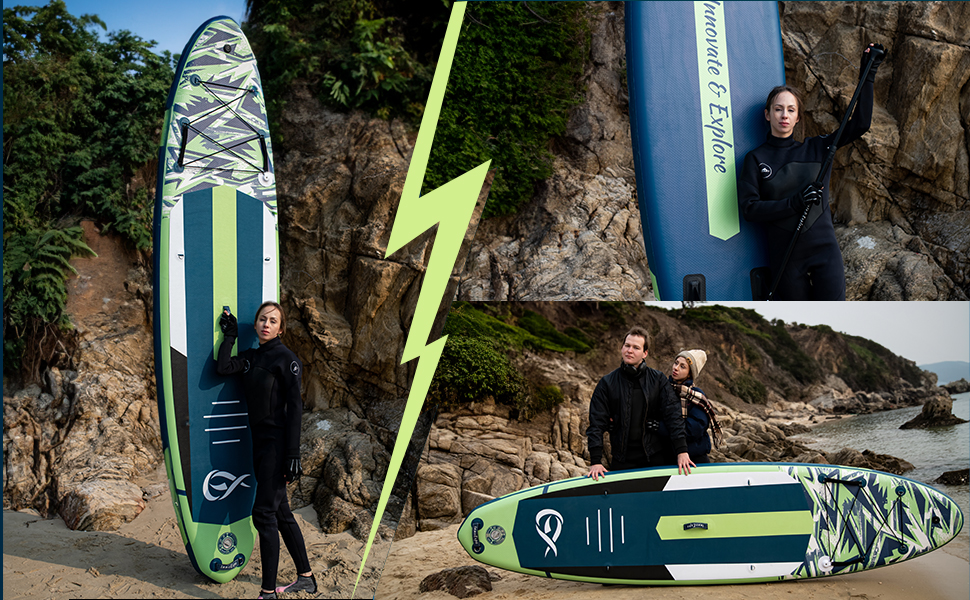 InnoExpo 11' Inflatable Stand Up Paddle Boards with Premium Accessories ...