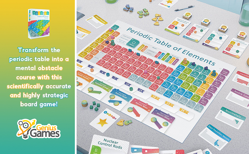 Amazon.com: Periodic: A Game of the Elements | Periodic Table Board ...