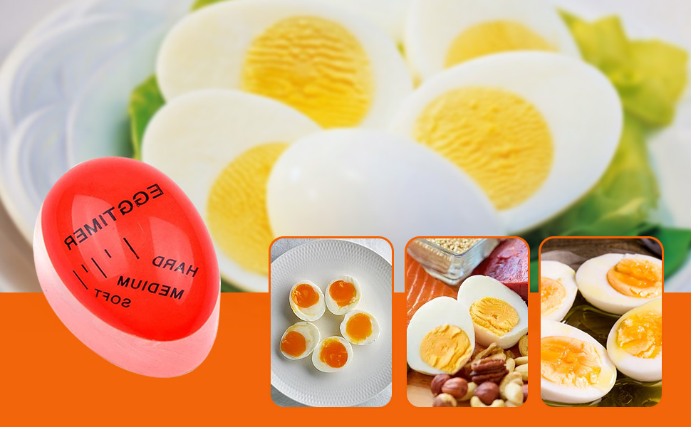 2Pcs Egg Timer,Colour Changing Boiled Egg Timer,Color Changing ...