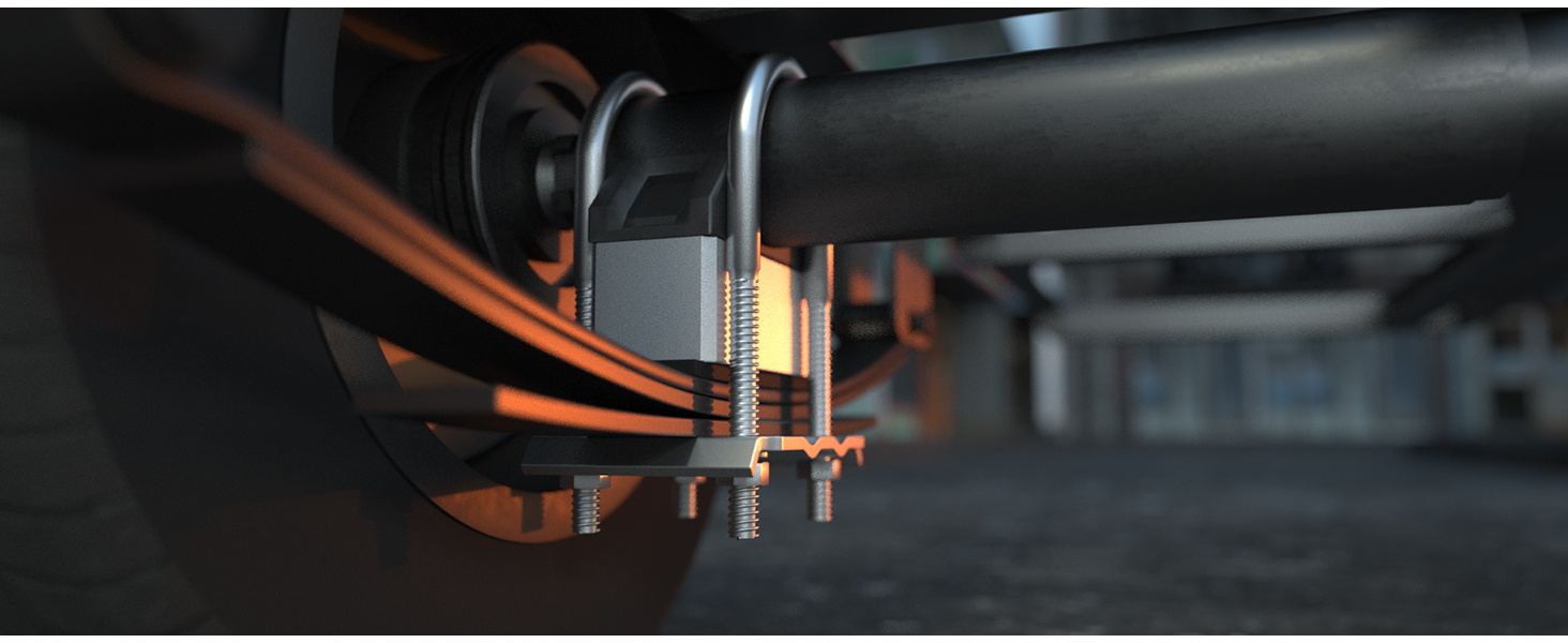 Amazon.com: Lupar Universal Leaf Spring Lowering Block Kit, Heavy Duty ...