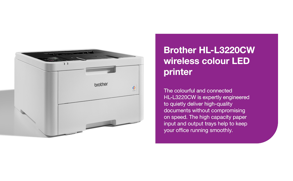 Brother HL-L3220CW Colour Wireless LED Printer | Single Function |USB 2.0 | A4|UK Plug : Amazon ...