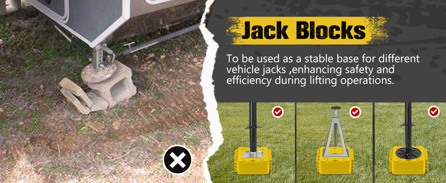 Amazon.com: BUNKER INDUST RV Leveling Blocks/Stackable Jack Blocks ...