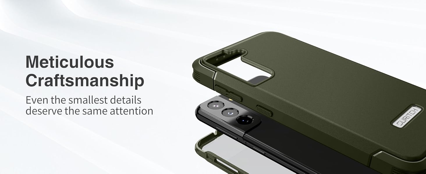 Amazon.com: SURITCH for Samsung Galaxy S21 Case 6.2 Inch (Only), (2 Front Frames) Full-Body ...