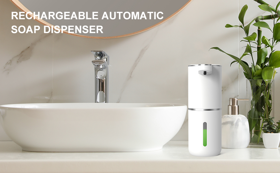 Amazon.com: GuDoQi Automatic Foaming Soap Dispenser with 4-Level Adjustable Foam Volume, 12.8oz ...