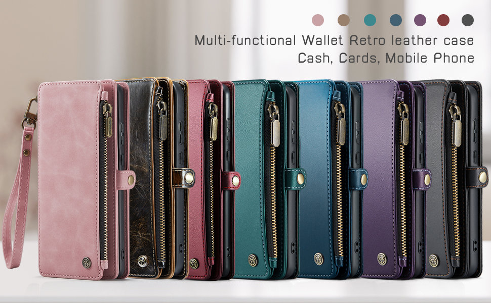 Amazon.com: Defencase Compatible with Galaxy A35 5G Case Wallet with RFID Blocking Card Holder ...