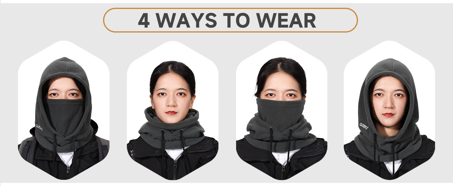 Amazon.com: OZERO 2 Pack Balaclava Face Mask: Windproof & Thermal Ski Mask for Men and Women ...