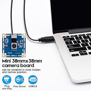 Amazon.com: ELP 8MP USB Camera - Autofocus 4K PC & Raspberry Pi Mini UVC USB2.0 Webcam Board ...