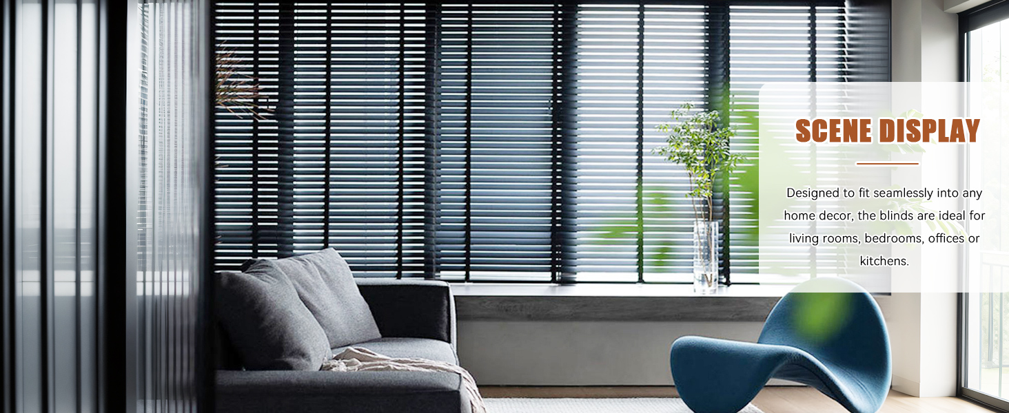 Amazon.com: HIAPES Customizable Wood Blinds for Indoor Windows ...