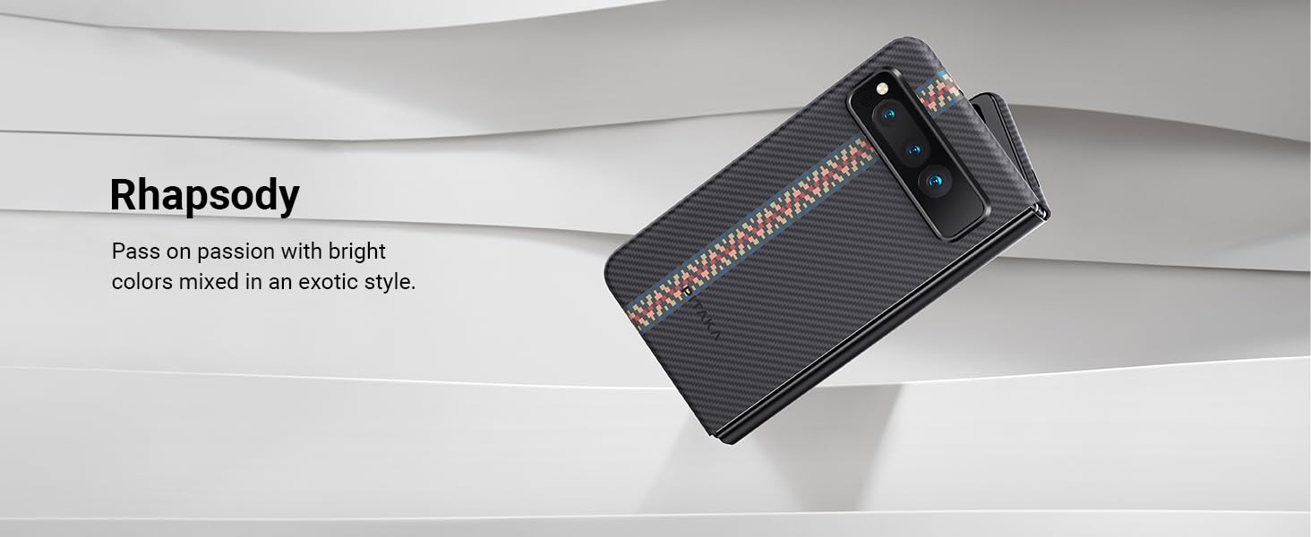 Amazon.com: pitaka Pixel Fold Case, Slim & Light Pixel Fold Case MagSafe, Aramid Fiber Made ...