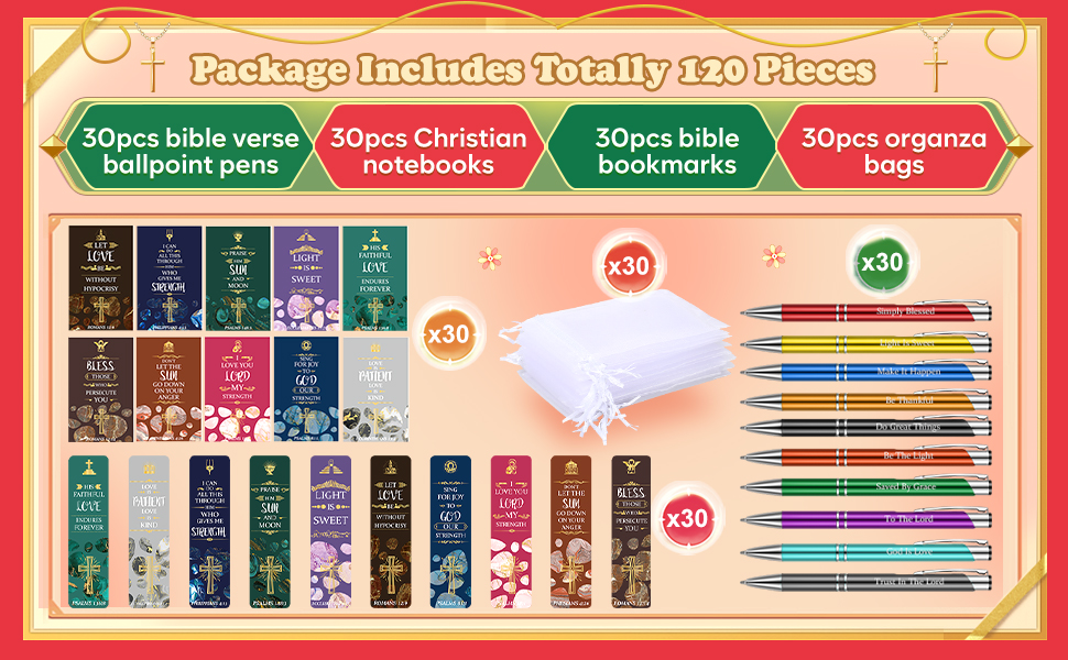 Amazon.com : Sinmoe 120 Pcs Fathers Day Bible Gifts Set Include Bible Verses Bookmarks Christian ...
