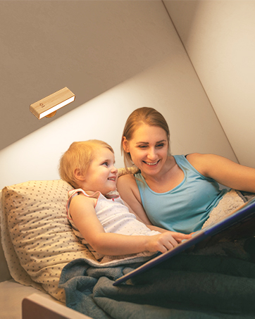 DetarZinLED Battery Operated Wall Sconces Set of 2,Rechargeable Wall Lights Wood,Stick On Wall ...