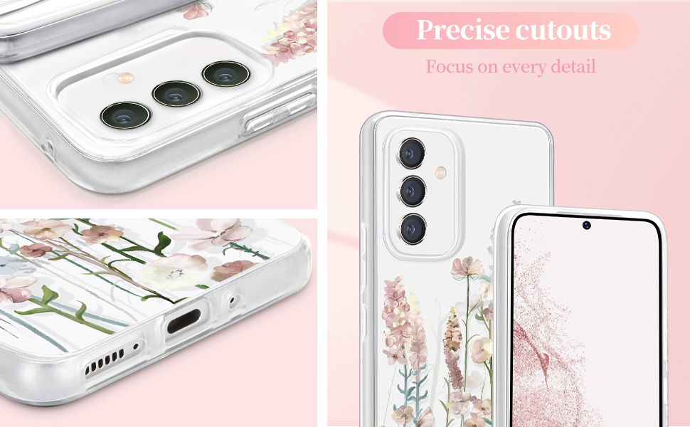 Gronda Clear Case for Samsung A15 5G Slim Phone Case, Shockproof TPU Protective Cover Anti ...